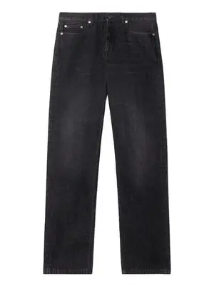 Off-White Logo Plaque Skinny Jeans - Black