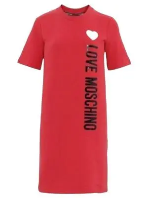 Moschino Printed Dress - Red