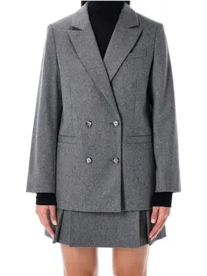 A.p.c. Double-breasted Blazer - Black