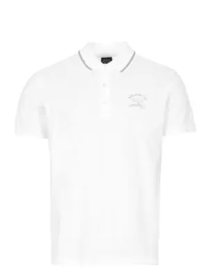PAUL  SHARK Logo Polo Shirt - White