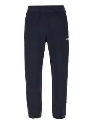 Zegna Logo-print Track Pants - Navy Blue