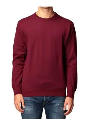 PAUL  SHARK Paul & Shark Round Neck Logo Pullover - Red