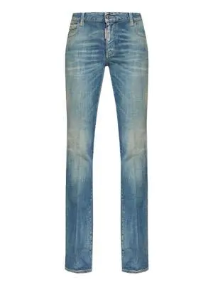 Dsquared2 Medium Waist Flared Jeans - Blue