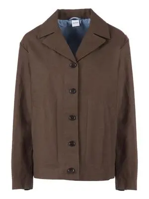 Aspesi Long-sleeved Collared Jacket - Brown