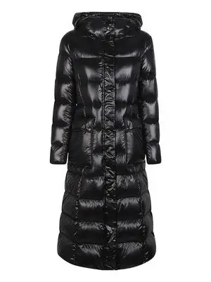 Herno Hooded Padded Long Coat - Black