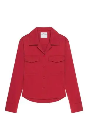 COURREGES Courrèges Utility Shirt With Asymmetrical Hem - Ruby