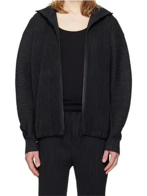 Issey Miyake Homme Plissé Wickerwork Mesh Cardigan No