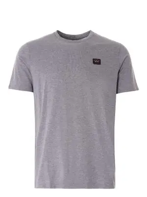 PAUL  SHARK Logo Decal T-shirt - Gray
