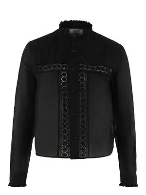 CELINE Celine Long Sleeve Shirt With Ruffled Collar And Cuffs