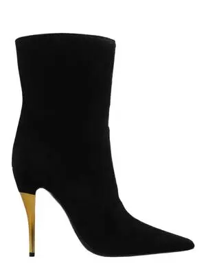 Gucci Pointed-toe High Heel Zip-up Boots - Black