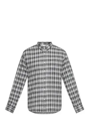 Officine Générale Checked Pocket Shirt - Gray