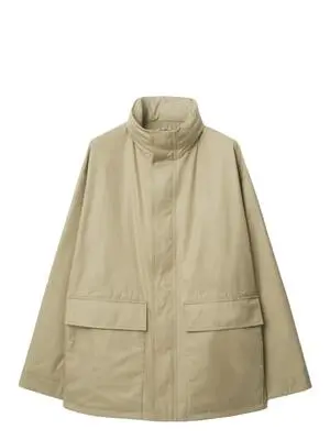 BURBERRY Burberry High-Neck Jacket With Equestrian Knight Embroidery