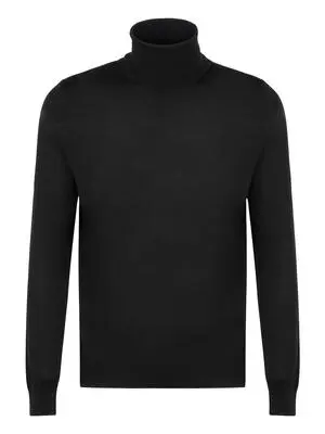Kiton Turtleneck Knit Pullover - Black