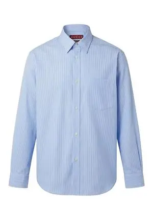 Gucci Striped Pocket Shirt - Light Blue