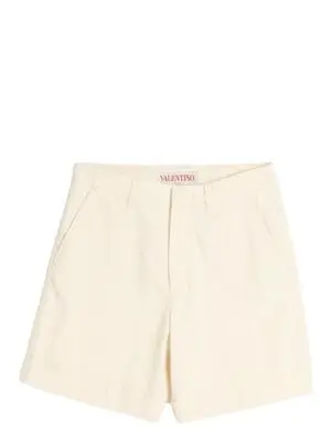 Valentino Garavani Turn-up Hem Bermuda Shorts - White