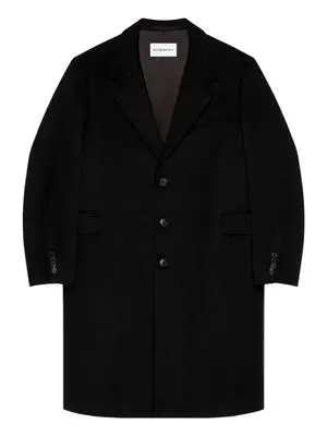 Givenchy Coat In Wool And Cashmere - Black
