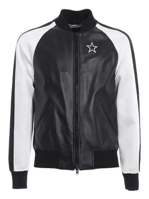 Givenchy Embroidered Star Pilot Jacket - Black