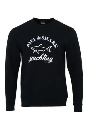 PAUL  SHARK Paul & Shark Logo Crewneck Sweater - Black