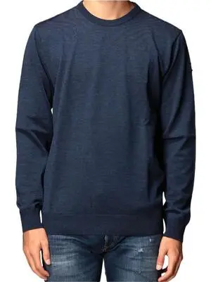 PAUL  SHARK Paul & Shark Round-neck Knitted Pullover - Blue