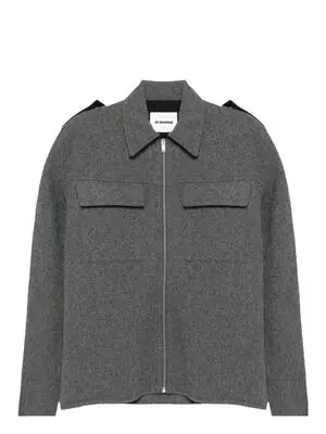 JIL SANDER Jil Sander Textured Zipped Shirt