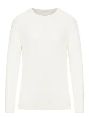 LEMAIRE Long-sleeved Crewneck T-shirt - White