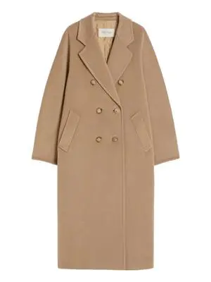 Max Mara Max Mara Double-Breasted Belted Coat Camel