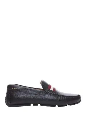 Bally Perthy Slip-on Loafers With Decorative Logo Detail - Black
