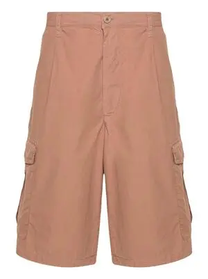 Emporio Armani Cargo Shorts With Logo Patch - Pink