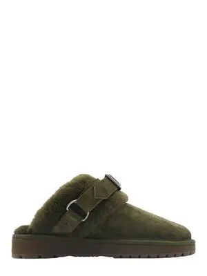 Burberry Buckled Strap Low Slipper - Lake Color