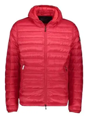 PAUL  SHARK Paul & Shark Hooded Quilted Down Jacket - Red