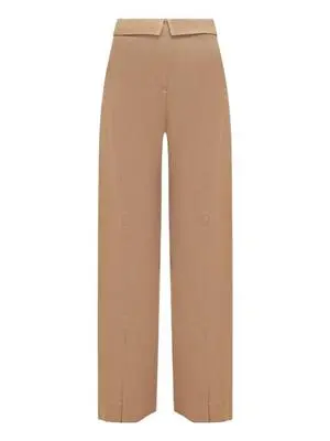 Alberta Ferretti Palazzo Trousers - Nude