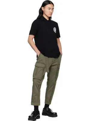 Balmain Cropped Cargo Trousers - Green
