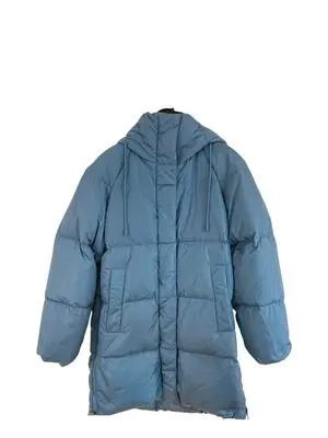 Max Mara Long-sleeved Hooded Cotton Garment - Blue