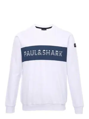 PAUL  SHARK Paul & Shark Logo Sweater - White