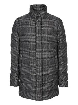 Herno Long-sleeved Down Jacket With Stand Collar - Black
