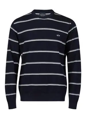 PAUL  SHARK Paul & Shark Striped Pullover - Black