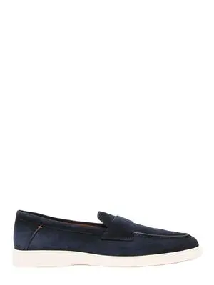 Santoni Santoni Suede Loafers Black