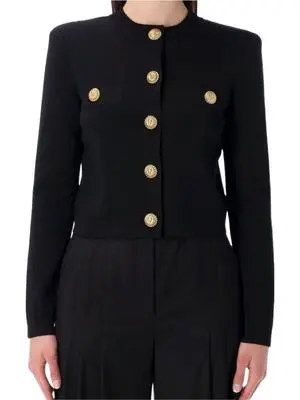 Balmain Button-embellished Cardigan - Black