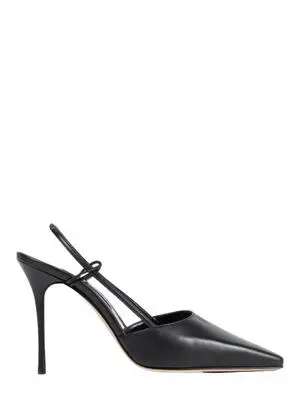 Manolo Blahnik Pointed Toe Stiletto High Heels - Black
