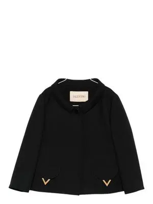 VALENTINO Valentino Logo Plaque Long Sleeved Jacket