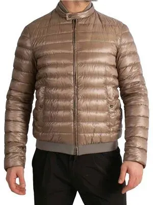 Herno Quilted Zip-up Jacket - Brown