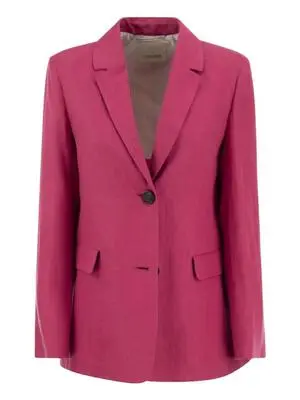 MAX MARA Max Mara Single-Breasted Linen Blazer