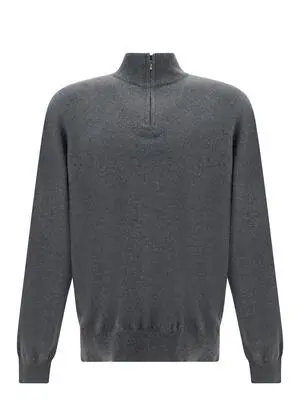 Loro Piana High-necked Long-sleeved Sweater - Gray