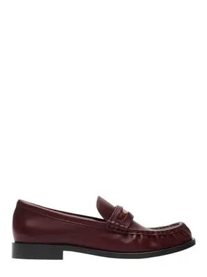 Burberry Burberry Cadet Loafers With Ruched Detail Red