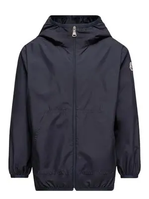 Moncler Moho Logo Patch Zip-up Jacket - Midnight Blue