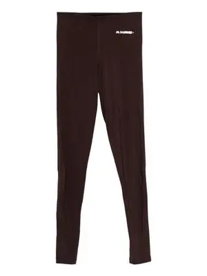 JIL SANDER Logo-embellished Leggings - Black
