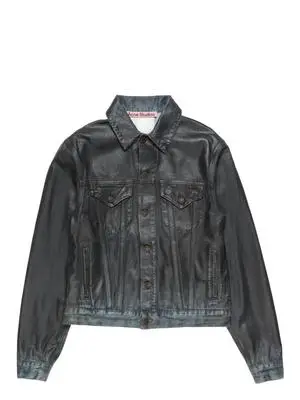 Acne Studios Coated Denim Jacket - Black