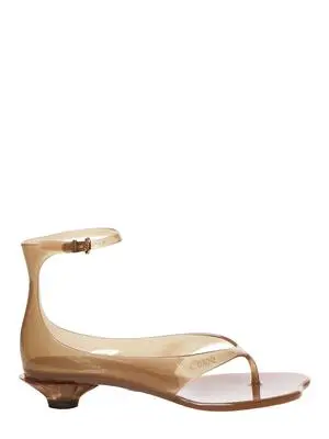 Chloé Jelly Ankle-strap Heeled Sandals - Nude
