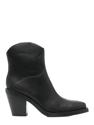 Ash Heeled Boots - Black