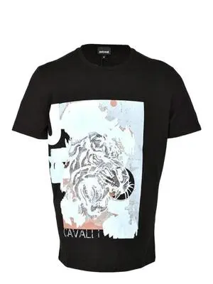 Just Cavalli Printed T-shirt - Black